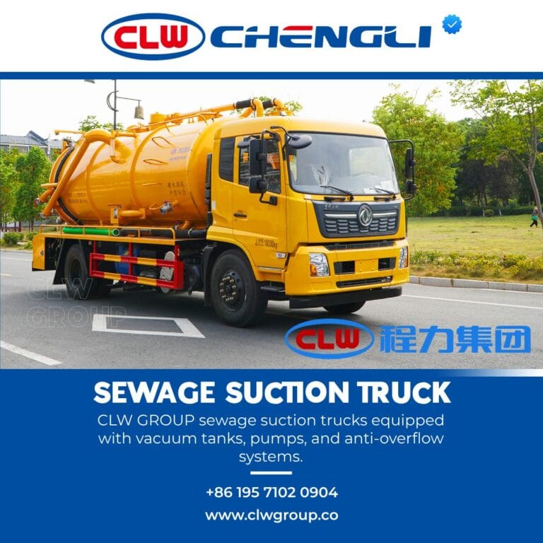Sewage Suction Truck / Vacuum Tanker – Wastewater & Septic Removal ...